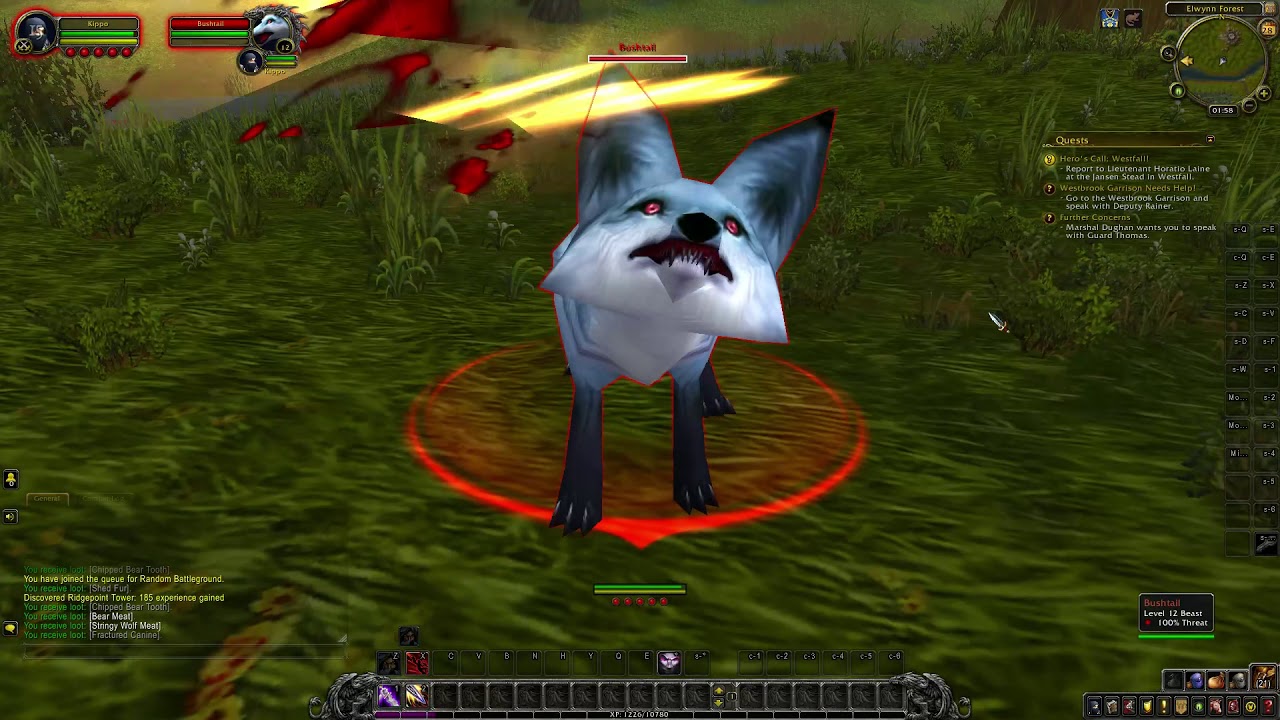 Bushtail rare spawn - World of Warcraft - YouTube