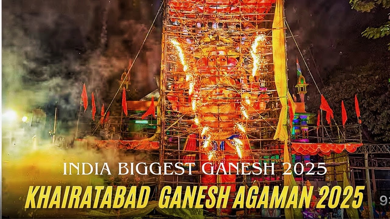 Khairatabad Big Ganesh Aagman 2025 Celebrations Hyderabad | Khairatabad ...