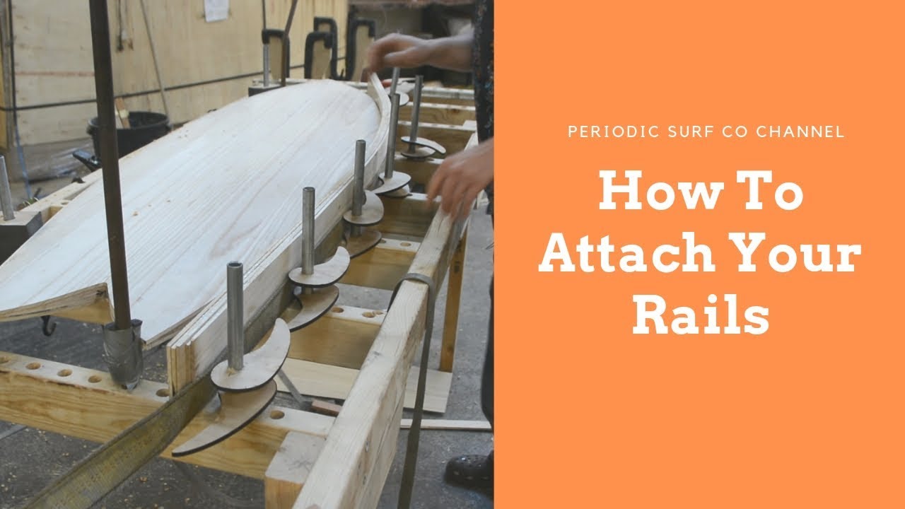 Applying rails with our ultimate surfboard bench - YouTube