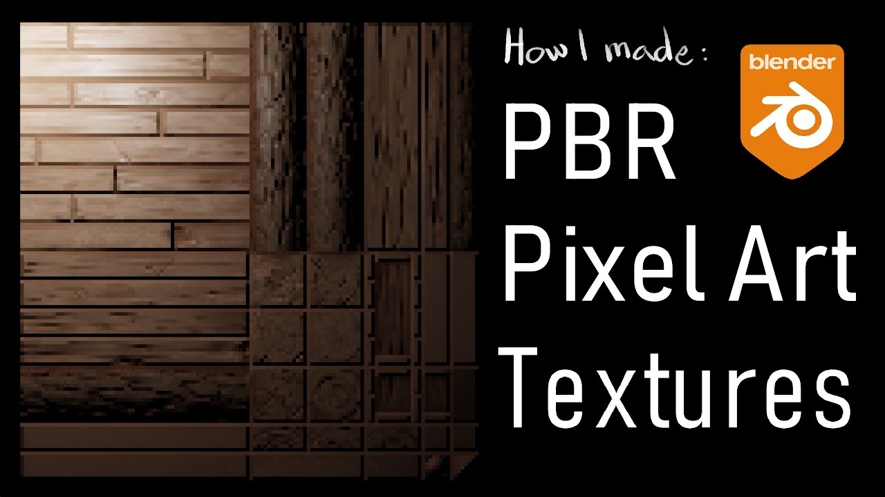 How I Made PBR Pixel Art Textures with Blender - YouTube