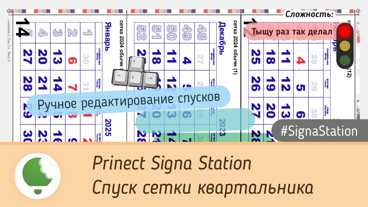 Prinect Signa Station: Спуск сетки квартальника - YouTube