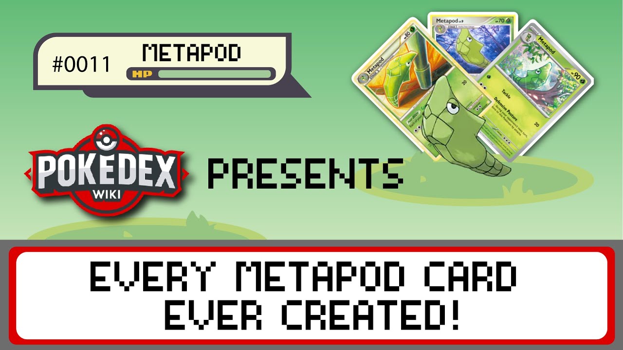 Every Metapod Pokemon Card Ever Printed! From 1996 - 2024 - YouTube