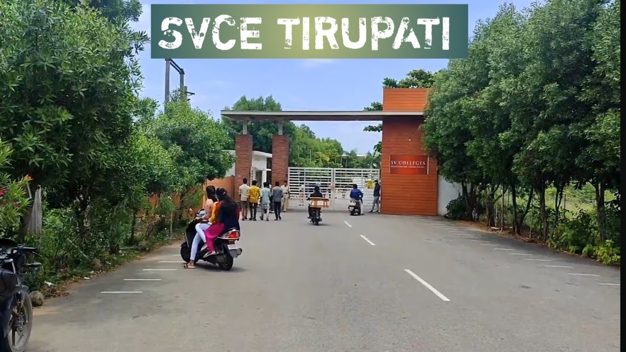 SVCE CAMPUS TIRUPATI Full video||SV COLLEGE' S||SVCE &SVEC||TOPCLGSIN ...