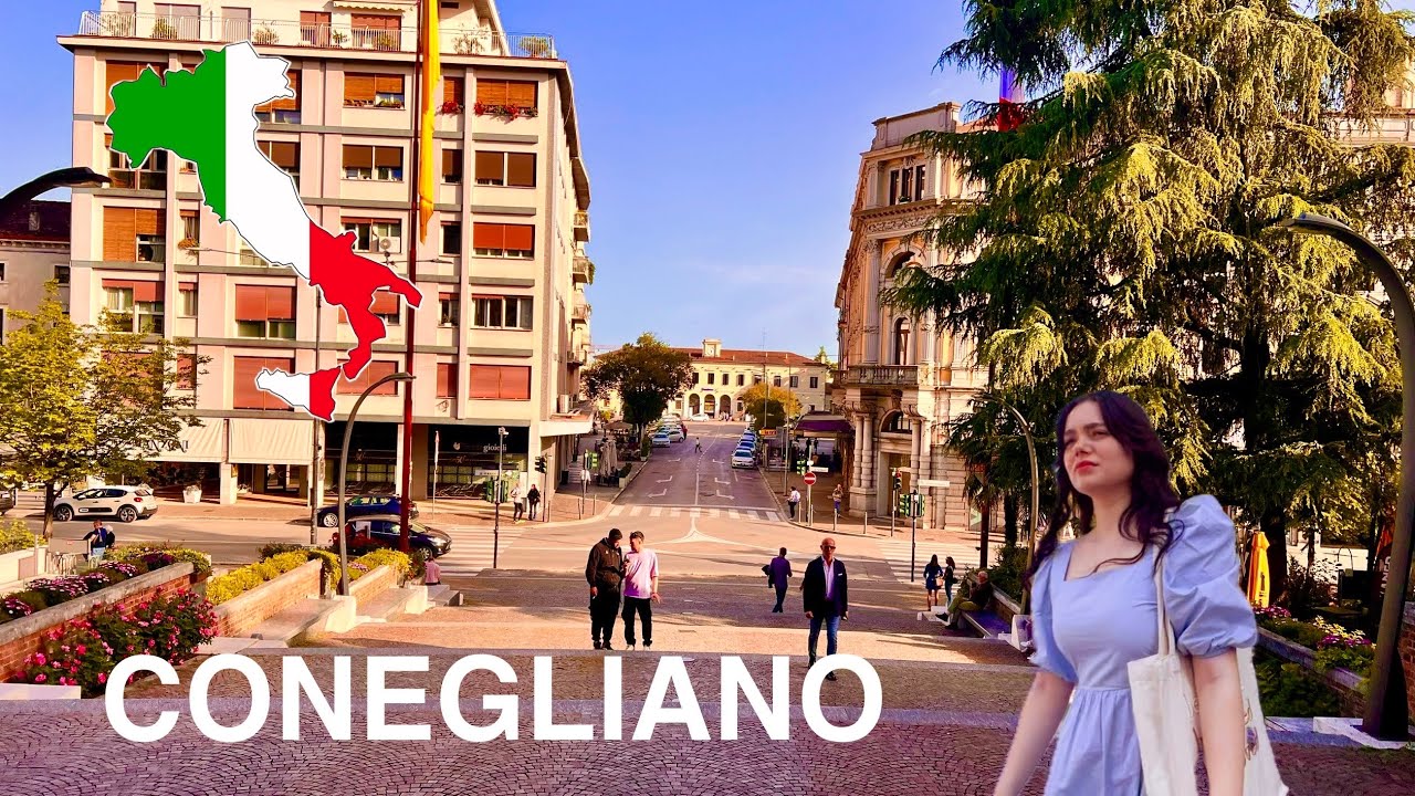 CONEGLIANO - ITALY 🇮🇹 AMAZING WALKING TOUR, 4K 60FPS, 29 APRIL 2024 ...