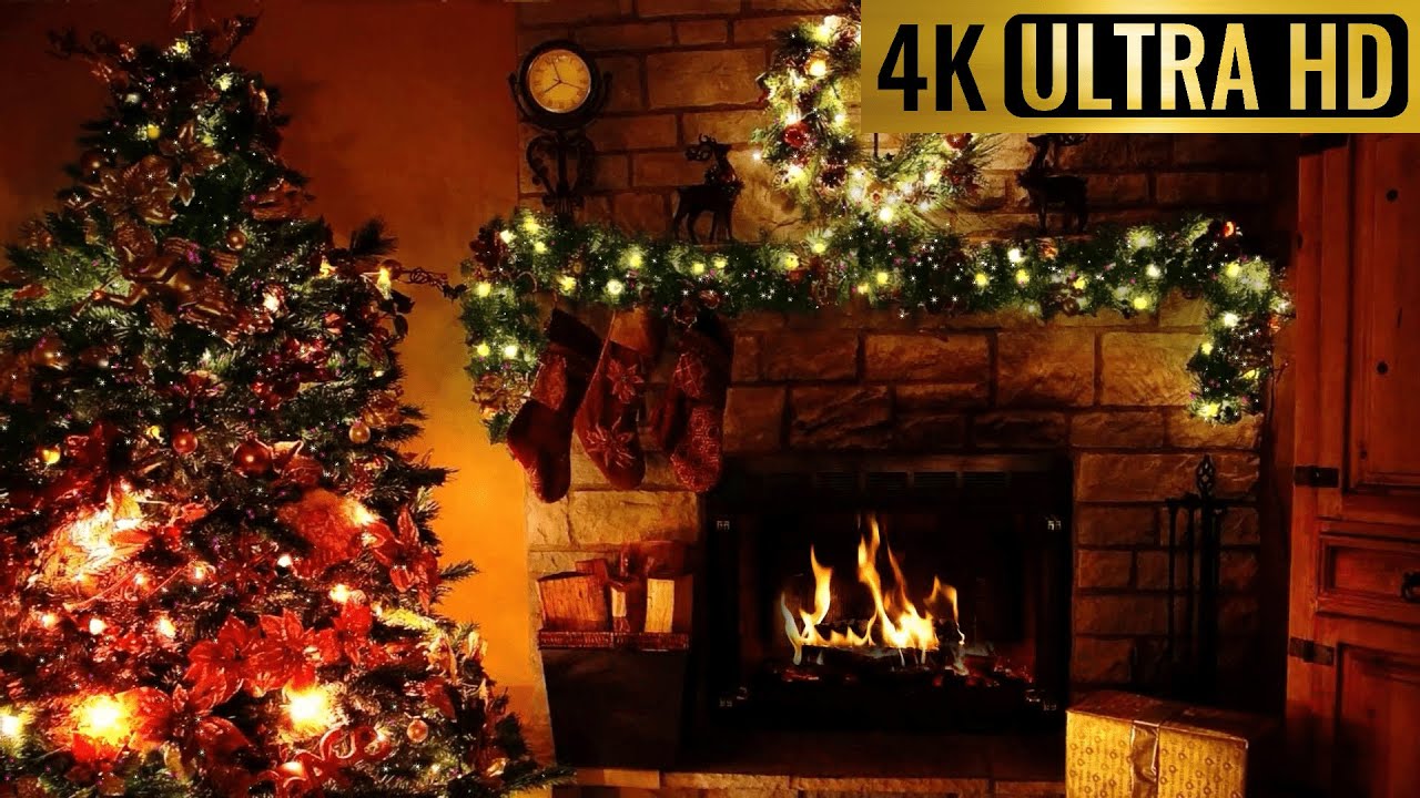 Fireplace 🔥 Relaxing with Fire Sounds (10 HOURS & 4K) - YouTube