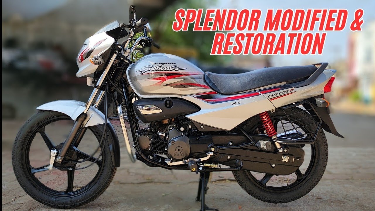 Splendor modified || Hero Honda splendor Restoration - YouTube