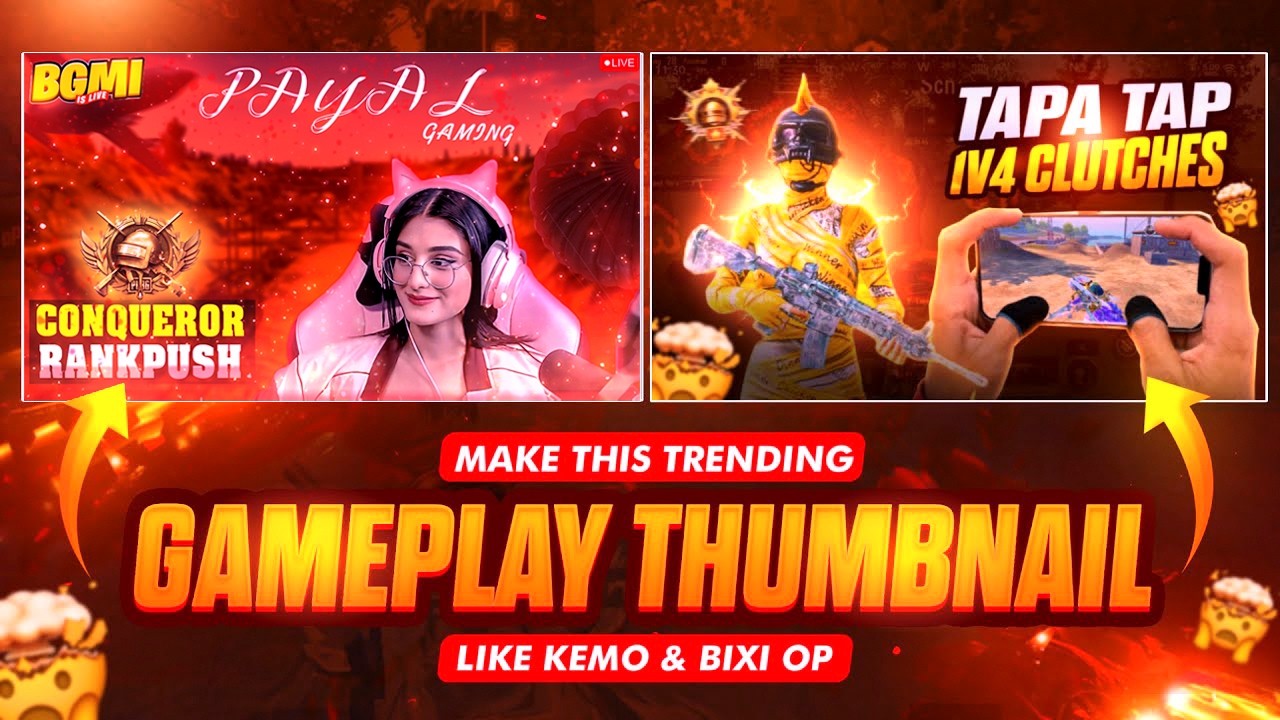 This is How i Created a Gaming Thumbnail for @PAYALGAMING in Photoshop ...