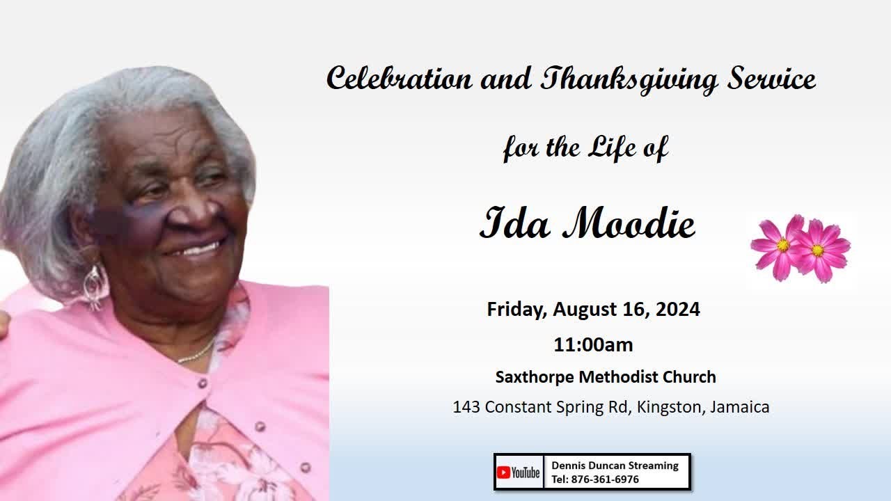 Celebration and Thanksgiving Service for the Life of Ida Moodie - YouTube