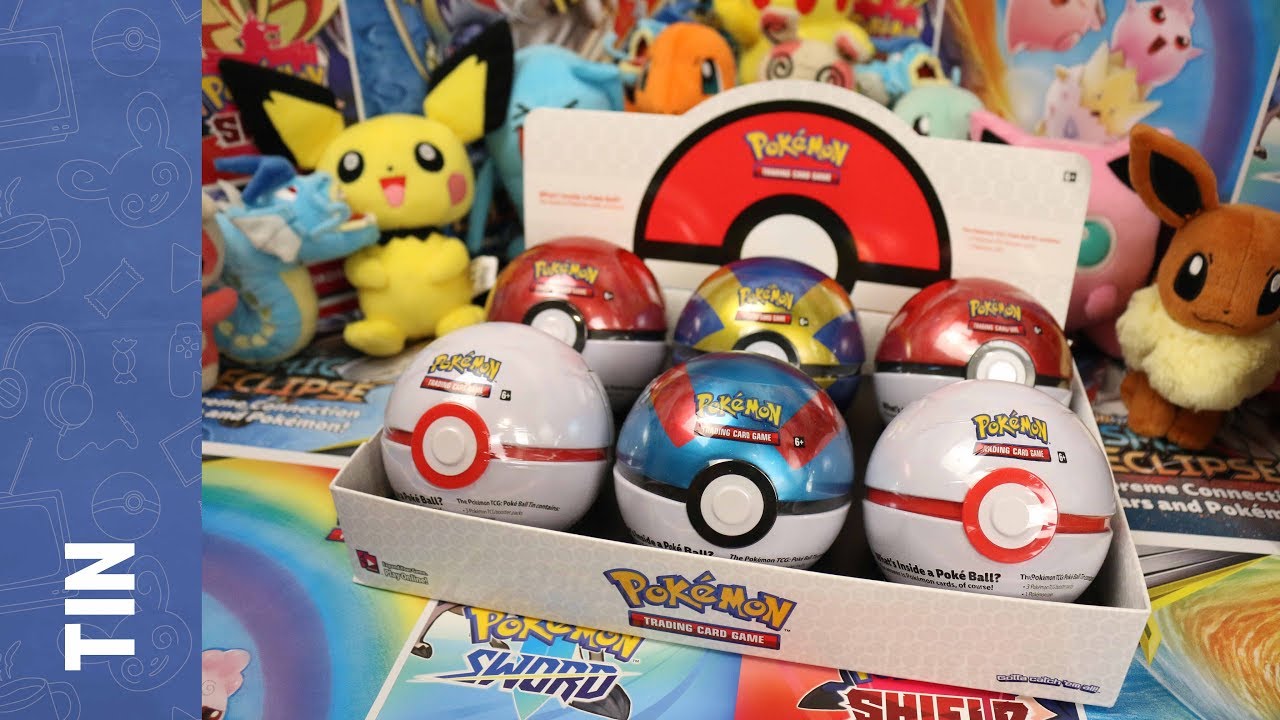 Opening 6 Pokémon POKÉBALL Tins - 1 Whole Display! - YouTube