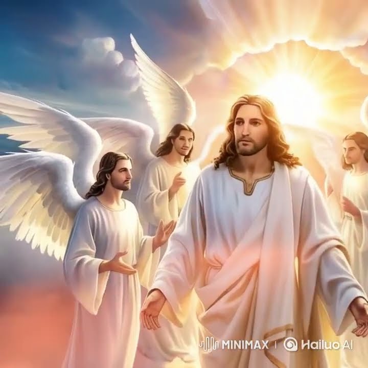 JesusChrist #HeavenlyVision #ChristianArt #DivineLight #AngelVision ...