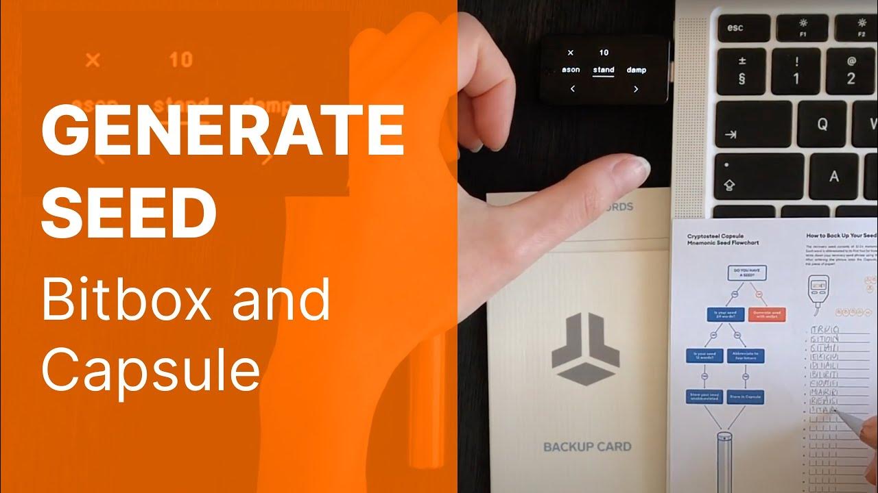 How to Generate a Recovery Seed Phrase with a BitBox Wallet - YouTube