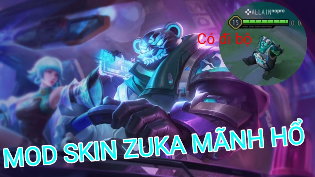 Mod skin Zuka Mãnh Hổ S3-2023 có đi bộ | Full hiệu ứng, âm thanh - YouTube
