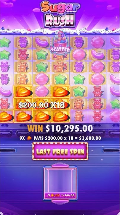 Nice win on sugar rush $100 stake - YouTube