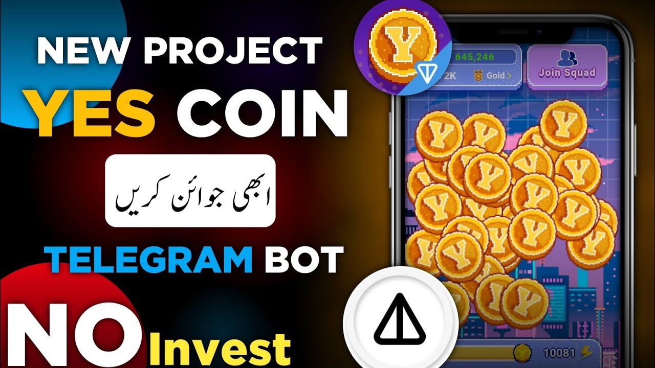 How to create account on yes coin airdrop || telegram bot earn money ...