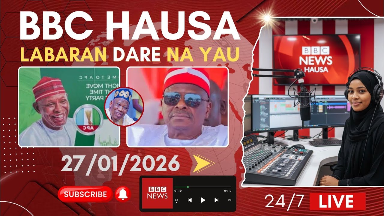 BBC Hausa Labaran yau na dare 27-01-2026 - YouTube