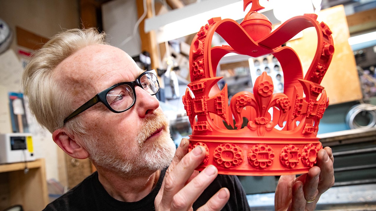 Adam Savage's 3D-Printed Crown Build! - YouTube