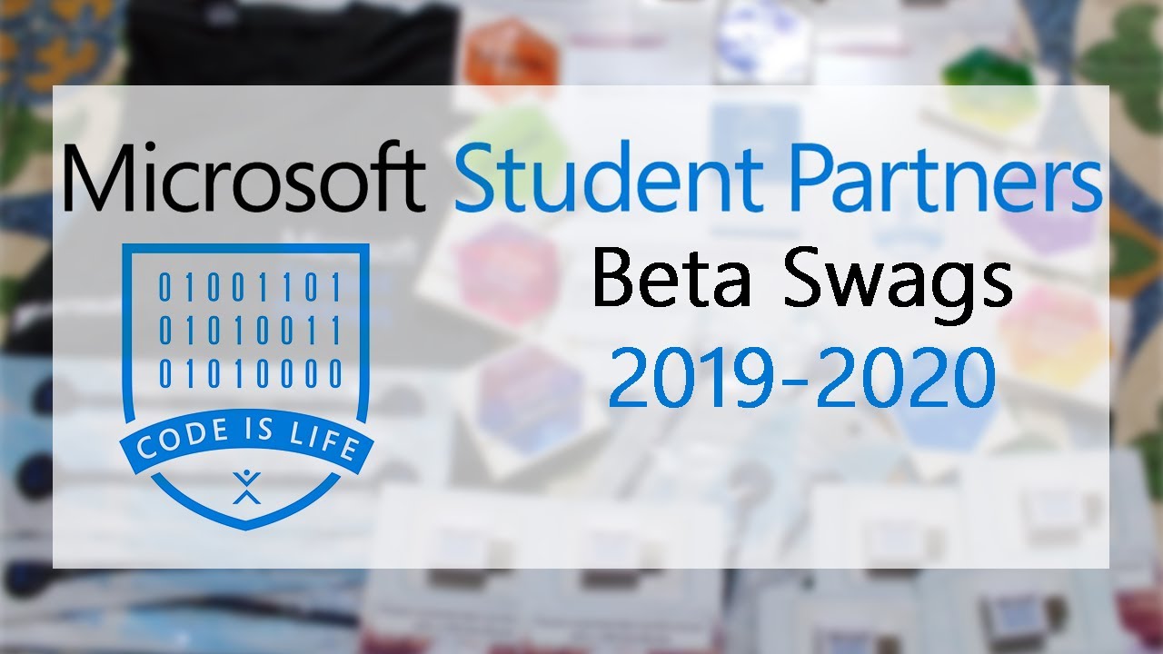 Microsoft Student Partners Beta Swags (Now: #MSFTStudentAmbassadors ...