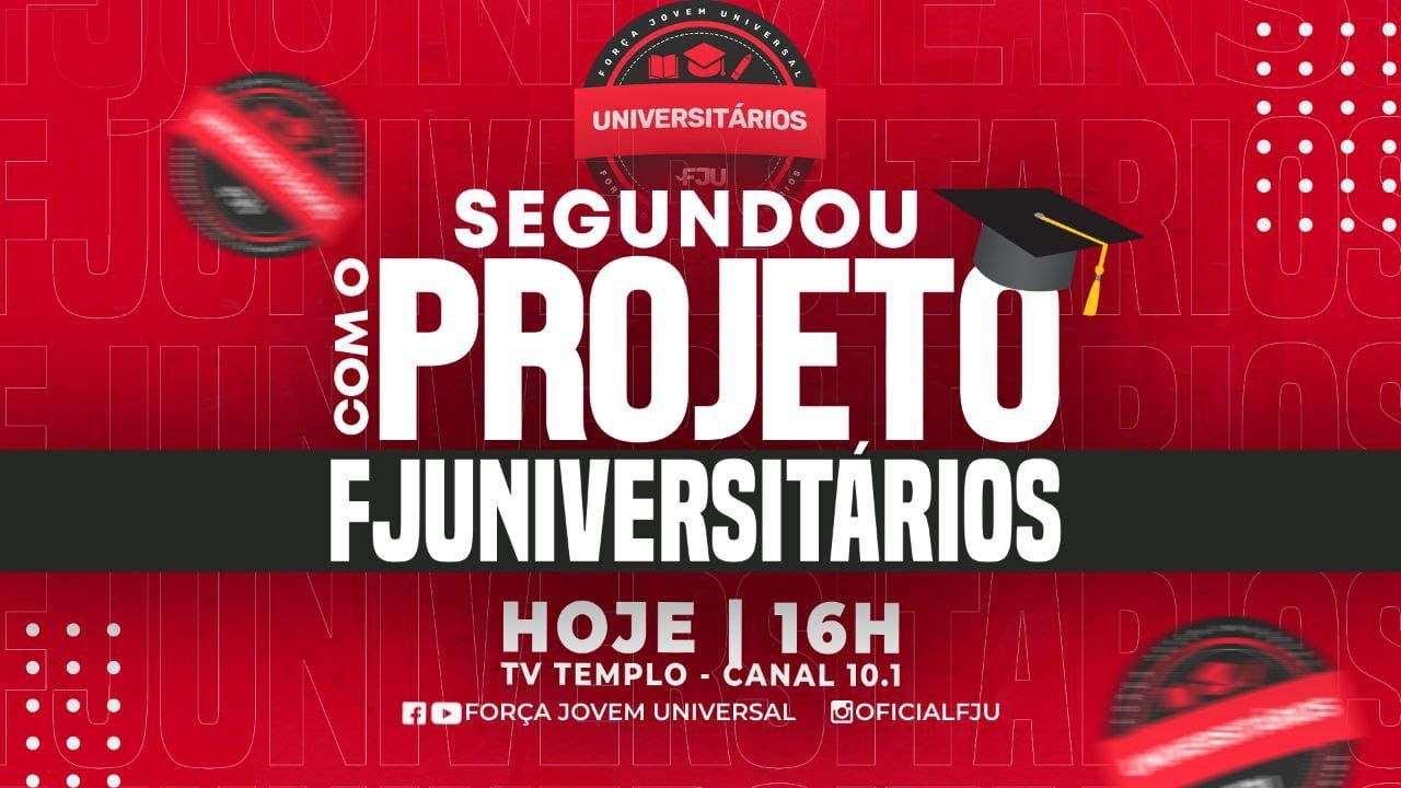 SEGUNDOU COM O PROJETO FJUNIVERSITÁRIOS #LIVEFJU - YouTube