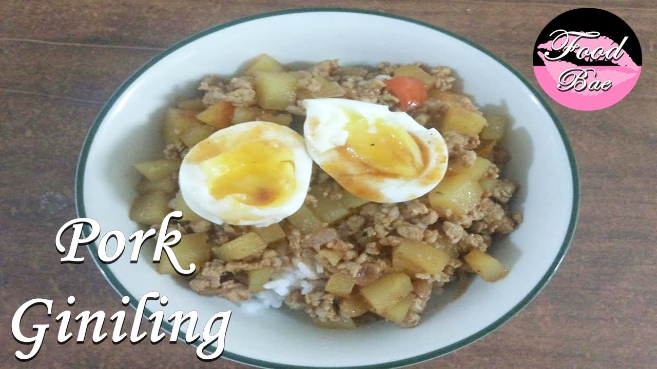 Easy Ground Pork in Red Sauce / Giniling na Baboy - YouTube