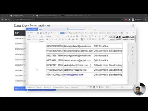 PHP | Export Laporan ke Word (docx) - YouTube