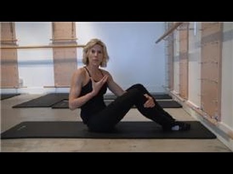 Pilates Exercises : Lying Knee Roll-Over Stretch - YouTube