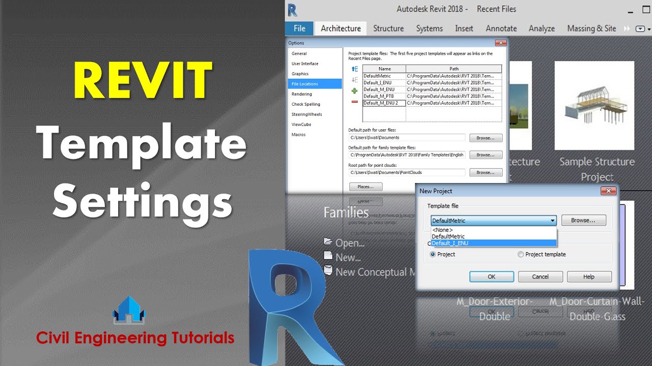5.How to do TEMPLATE SETTINGS in Revit | Beginners Tutorials | Autodesk ...