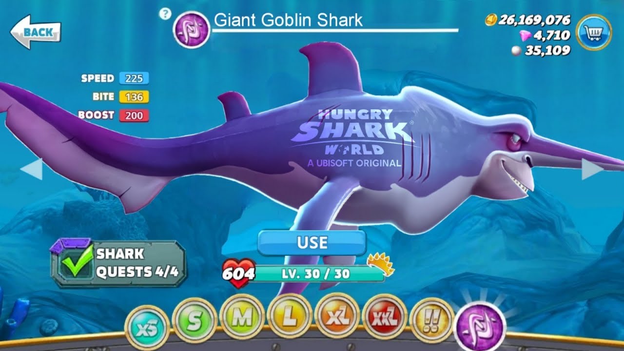 NEW GIANT GOBLIN SHARK UNLOCKED AND GAMEPLAY 2024 - Hungry Shark World ...