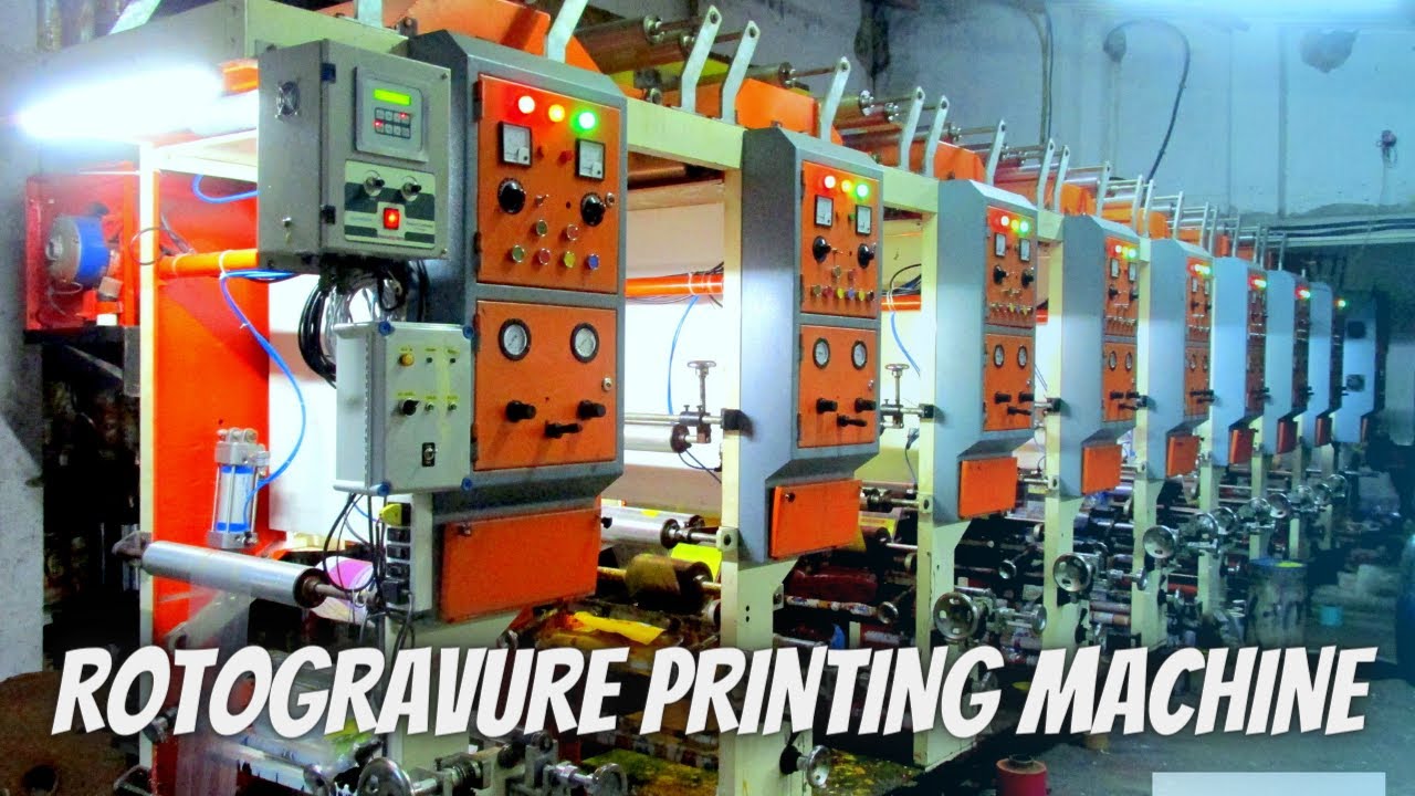 8 Color Rotogravure Printing Machine | For Packaging Industry - YouTube