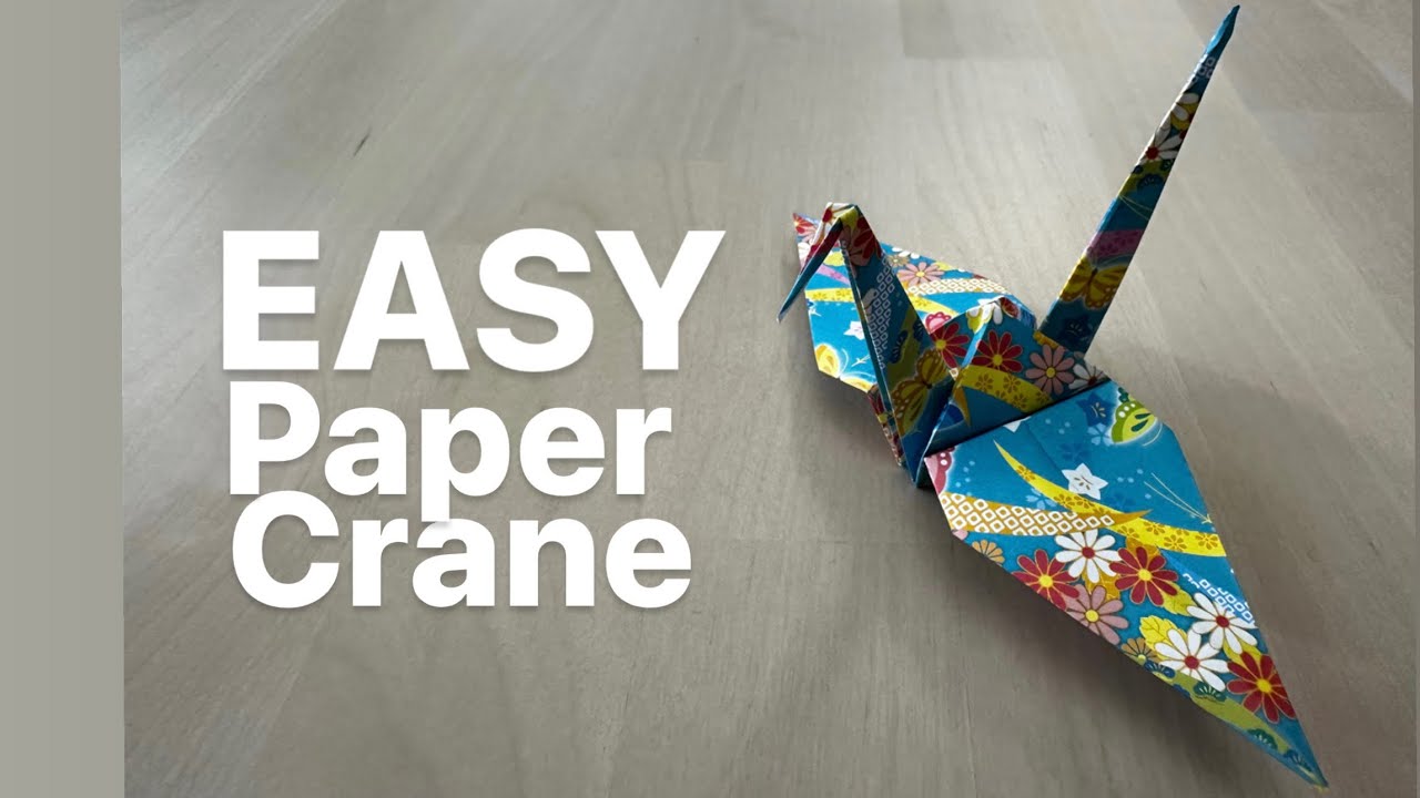 How to Make a Paper Crane Easy - Step by Step - YouTube