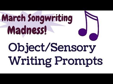 March Songwriting Madness! Writing Prompts #1 - Object/Sensory Prompts ...