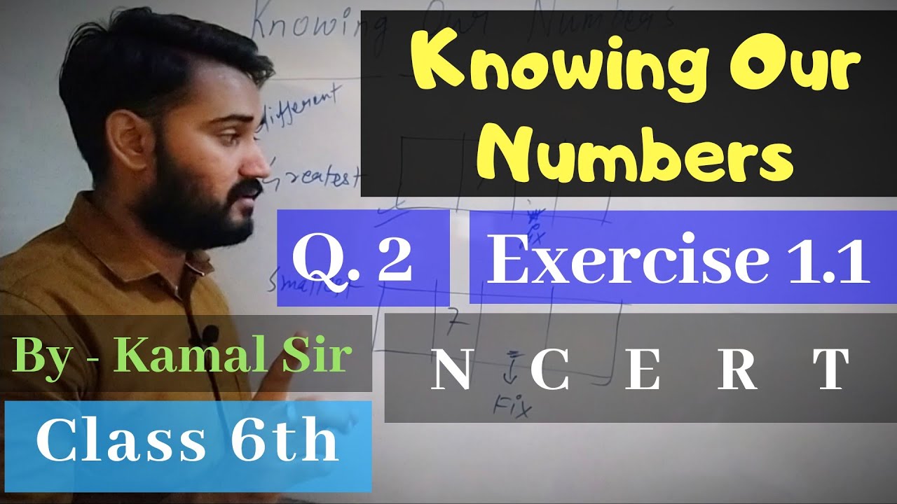 Knowing our numbers class 6 exercise 1.1, Q. 2, NCERT, knowing our ...