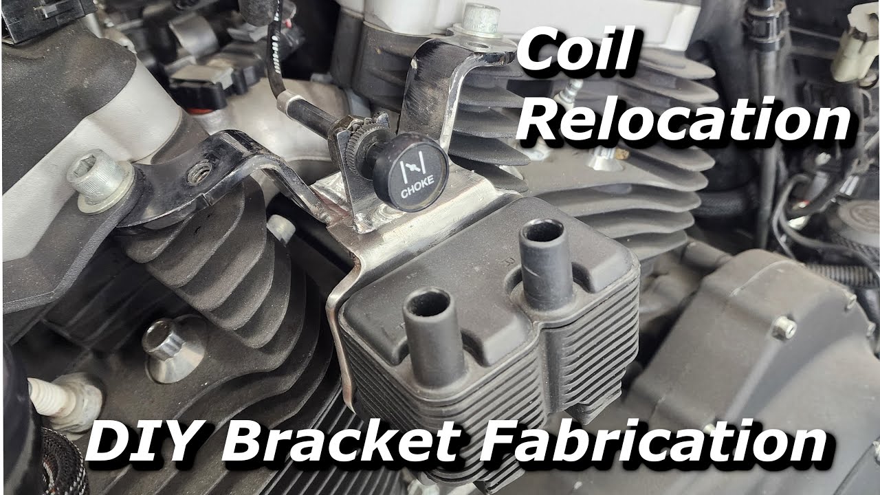 Coil Bracket Fabrication Harley Sportster - YouTube