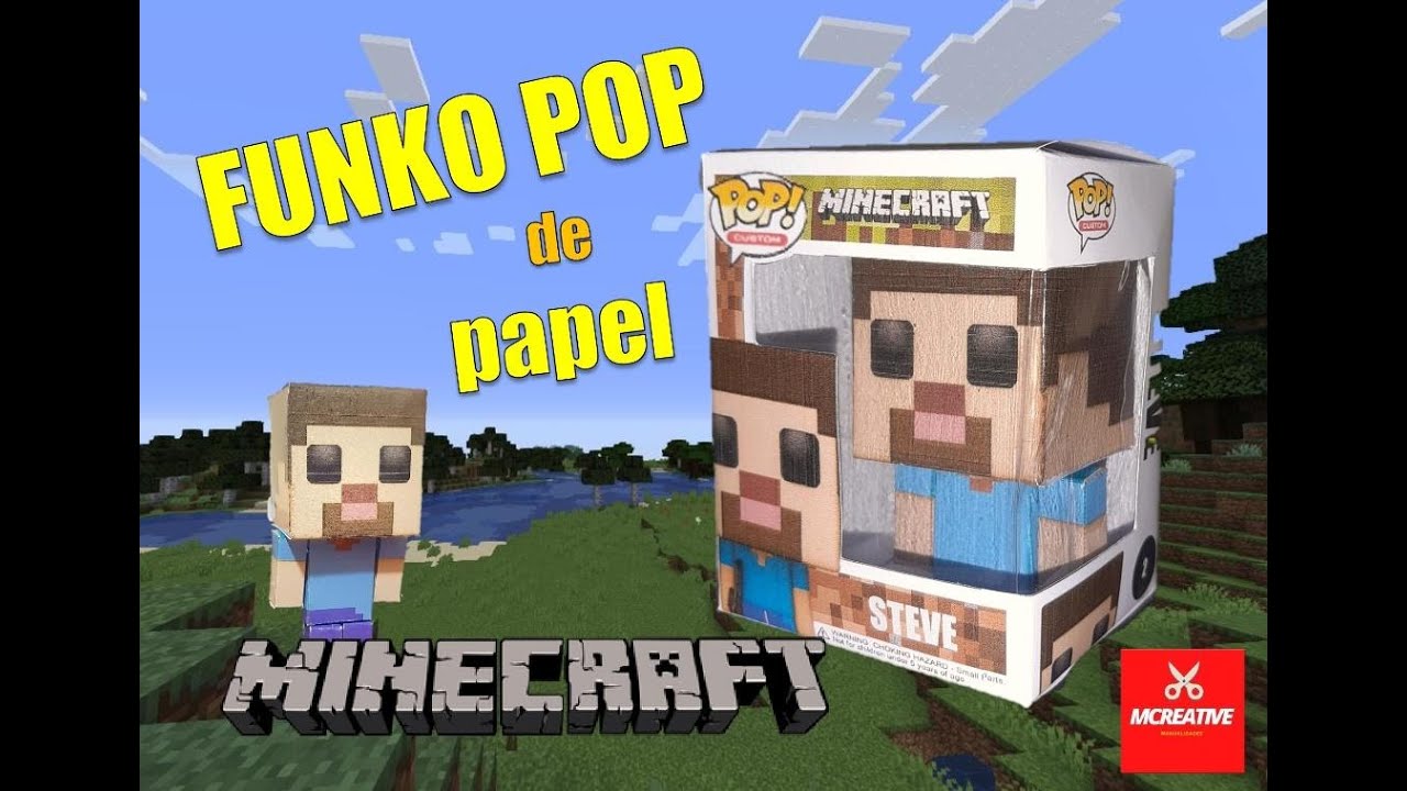 FUNKO POP de MINECRAFT de papel‼ (para gamers) - MCreative - YouTube