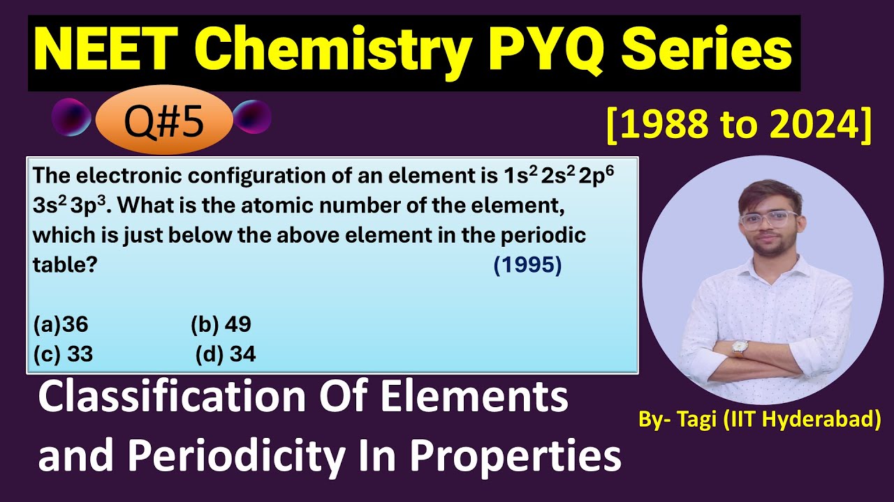 The electronic configuration of an element is 1s2 2s2 2p6 3s2 3p3. What ...