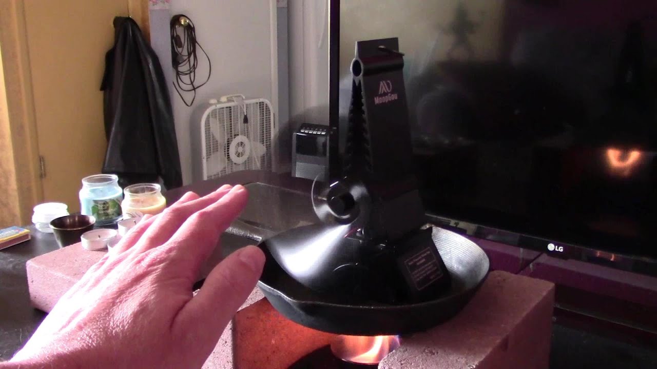 DIY Air Heater Hack! NO electricity needed! uses a "Heat Powered" Stove ...