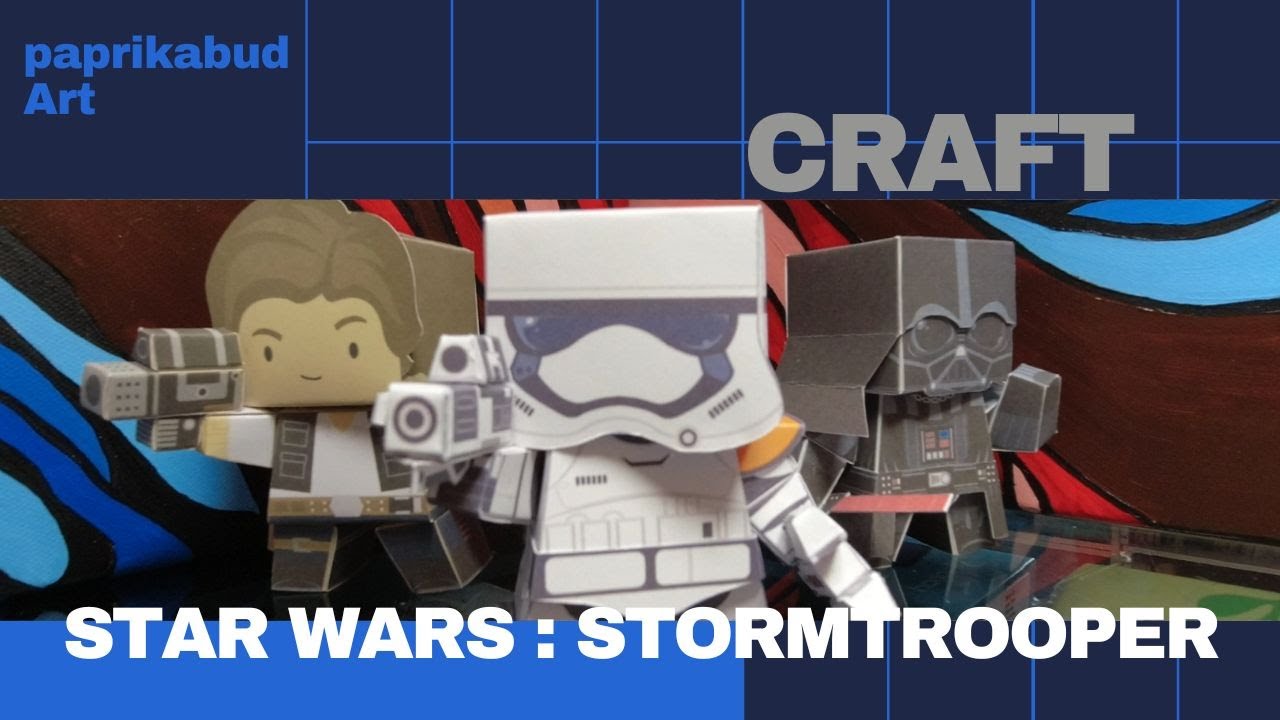 STORMTROOPER PAPERCRAFT by Calvin Lin (CUBEFOLD) - YouTube
