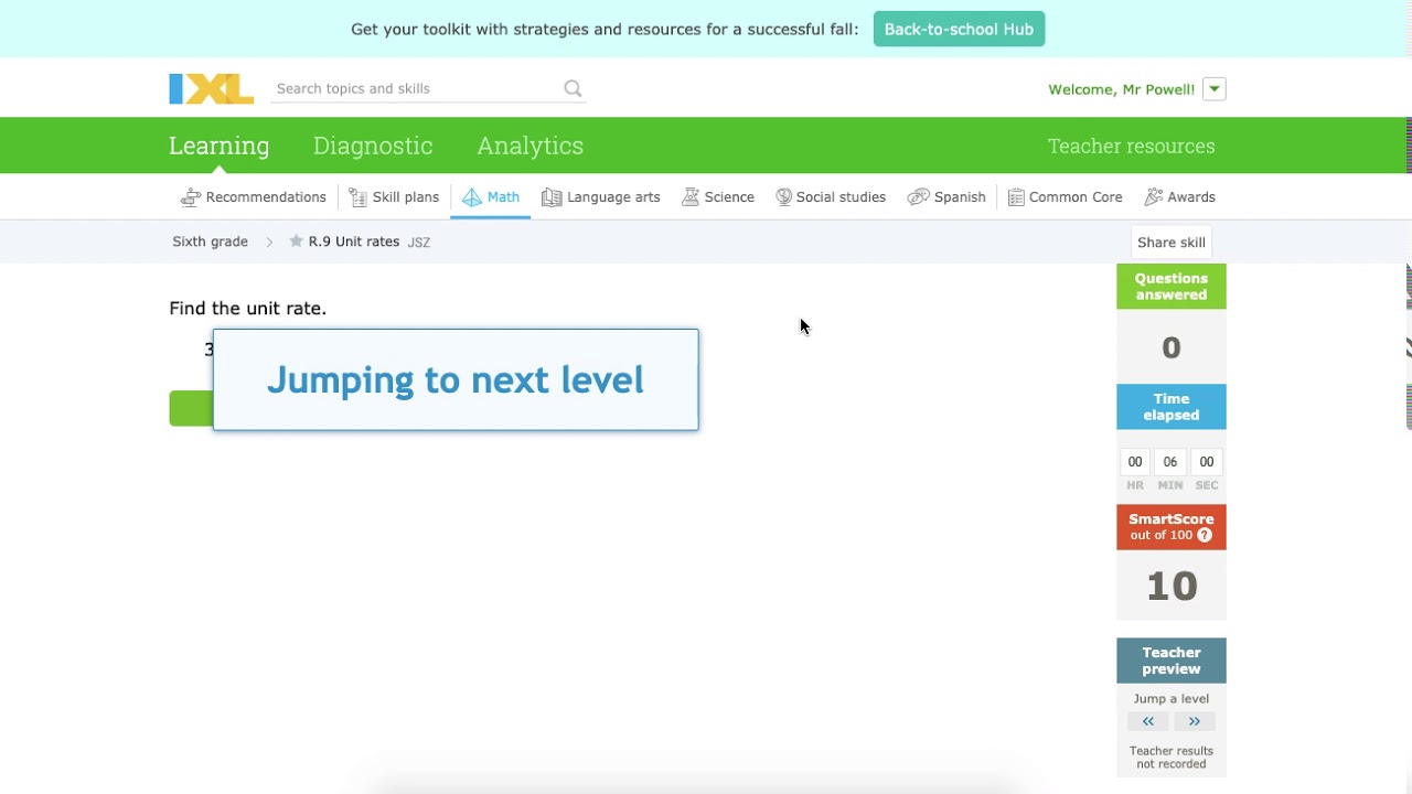 IXL: R.9 Unit rates - YouTube