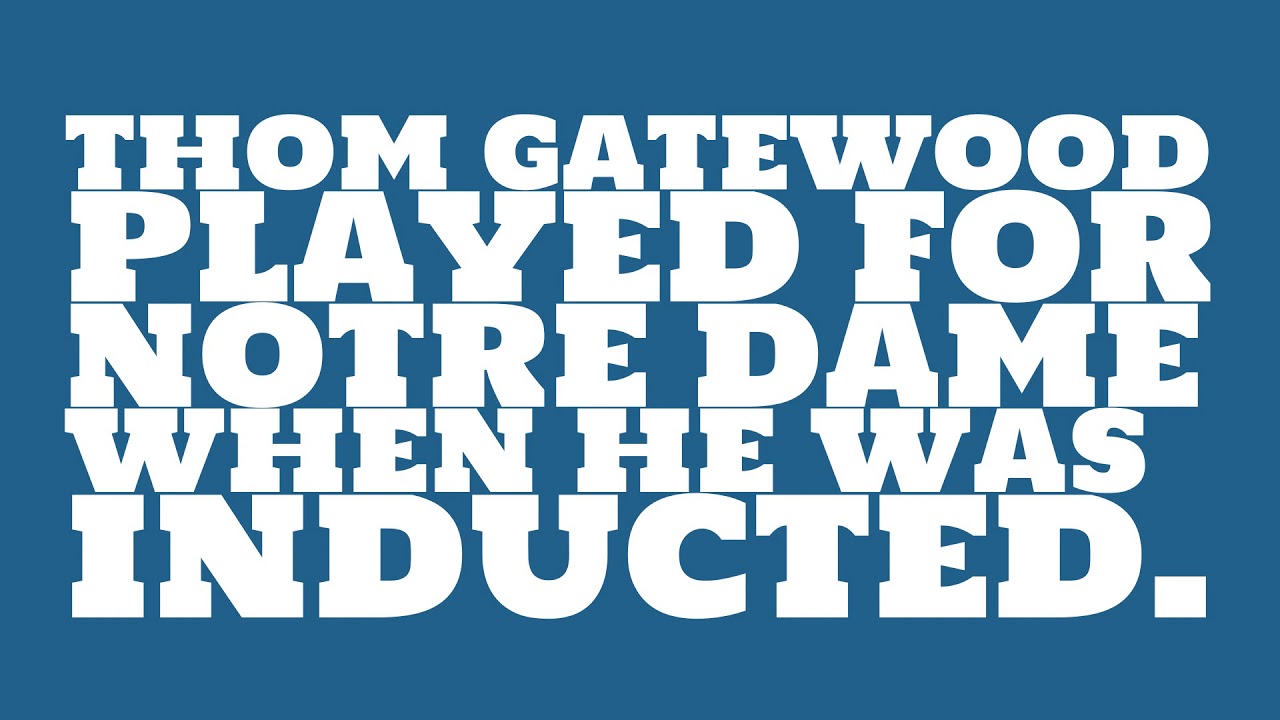 Who did Thom Gatewood play for? - YouTube