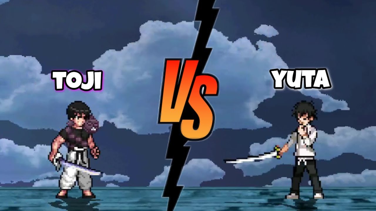 Yuta Vs Toji jujutsu kaisen fights / mugen - YouTube