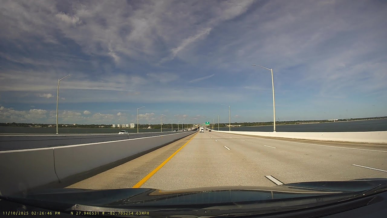 Tampa Bay Crossings - Sunshine Skyway Bridge and Bayside Bridge - YouTube