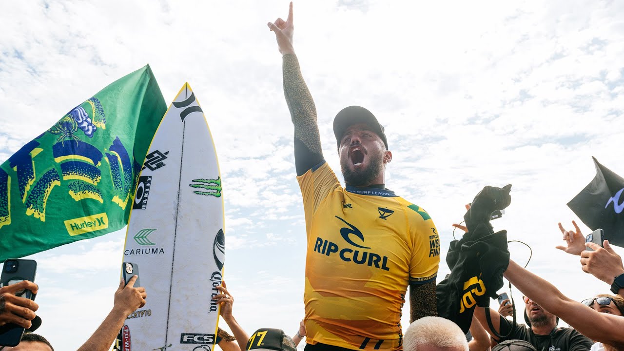 Filipe Toledo Becomes First Back-To-Back Brazilian World Champion - YouTube