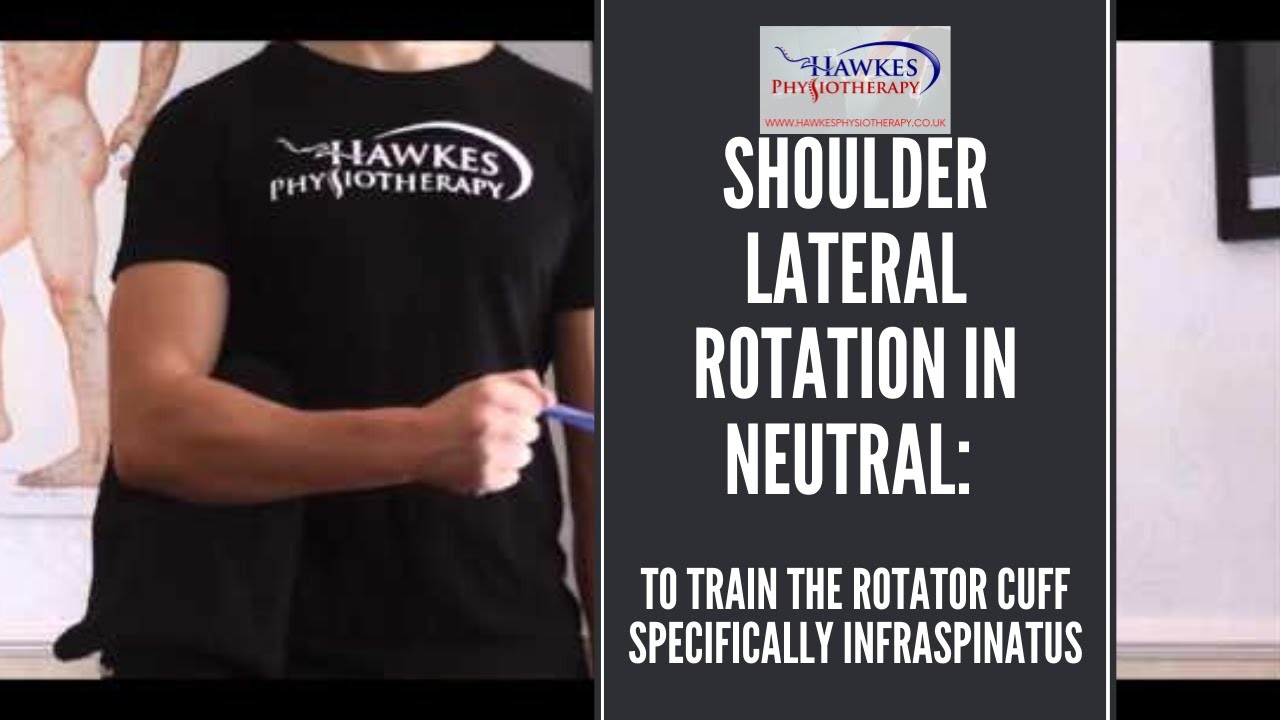 Shoulder lateral rotation in neutral: To train the Rotator cuff ...