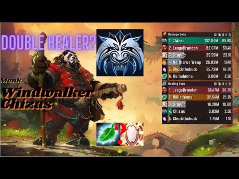 Double healer in pug group, Neltharus Tyrannical Windwalker Monk M+11 ...
