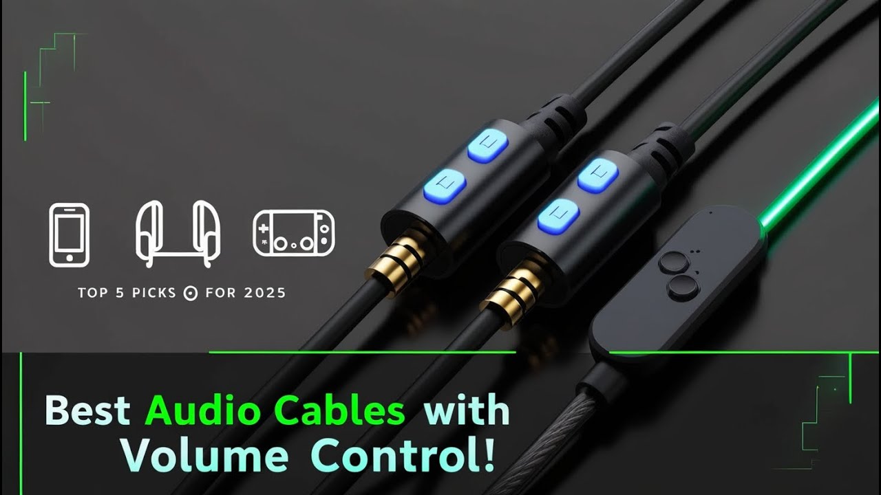 5 Best Headphone Audio Cables with Volume Control - YouTube