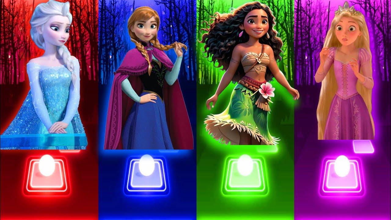 Vevo Disney - Moana How Far I'll Go, Elsa Let It go, Anna Into The ...