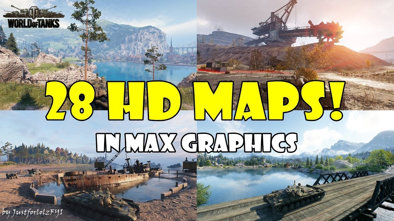 ALL 28 HD MAPS in MAX GRAPHICS! [World of Tanks - 1.0 Supertest Footage ...