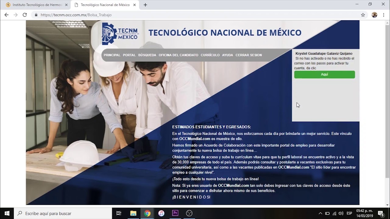 Bolsa de trabajo de TecNM/ITH - YouTube