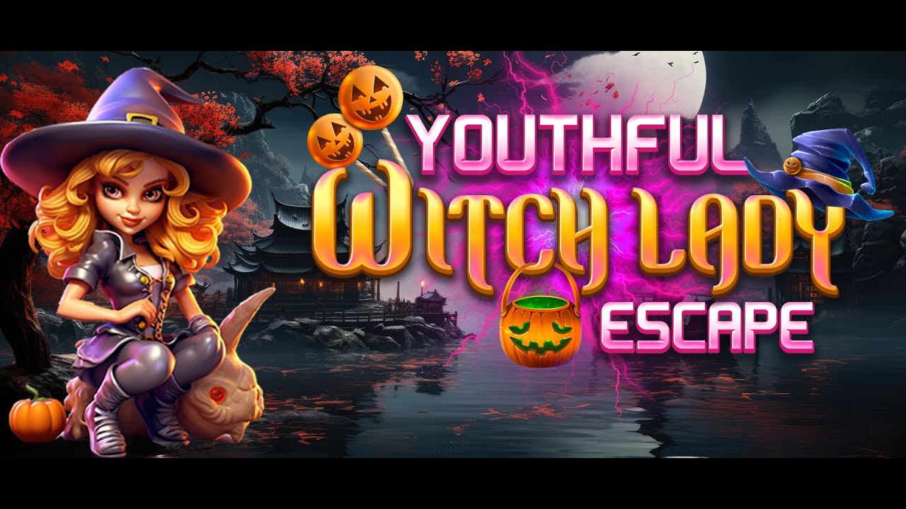 G4K Youthful Witch Lady Escape Game Walkthrough - YouTube