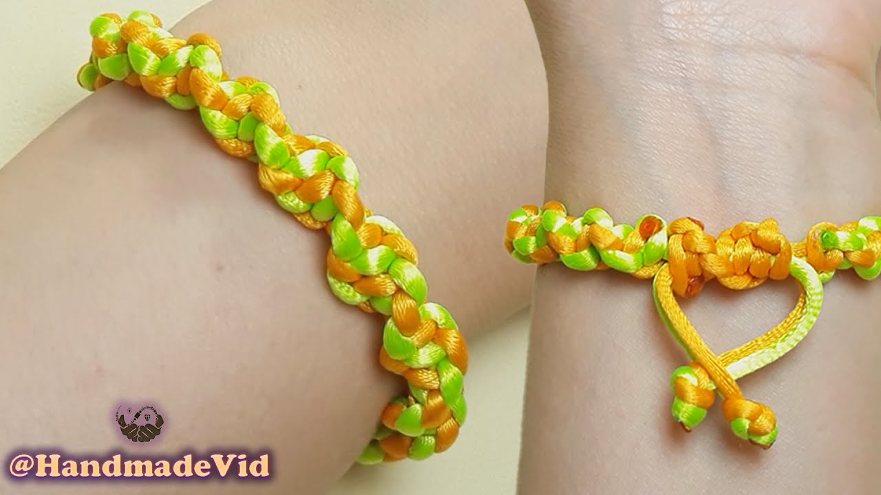 Twisted Beauty: Two-Color Bracelet You Can Make Fast! - YouTube