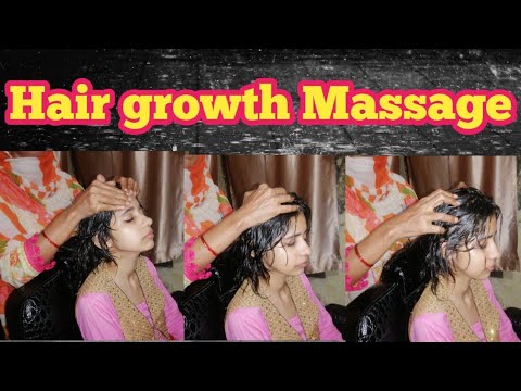 How to do || Hair growth Massage for long hair | Hair Massage ...